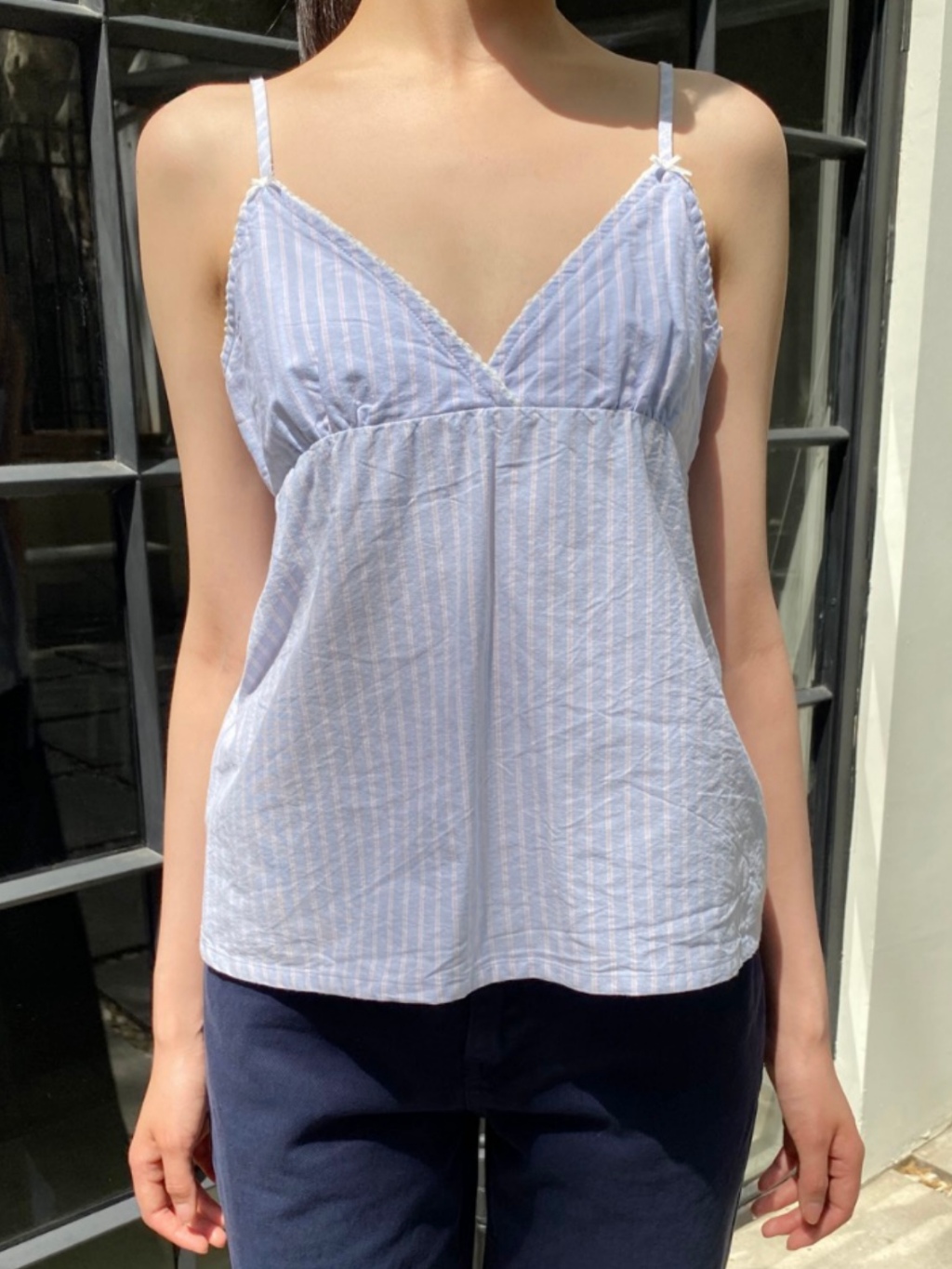 (พร้อมส่ง) BrandyMelville Edith Striped Tank เสื้อแทงค์ท็อป เสื้อสาย ...