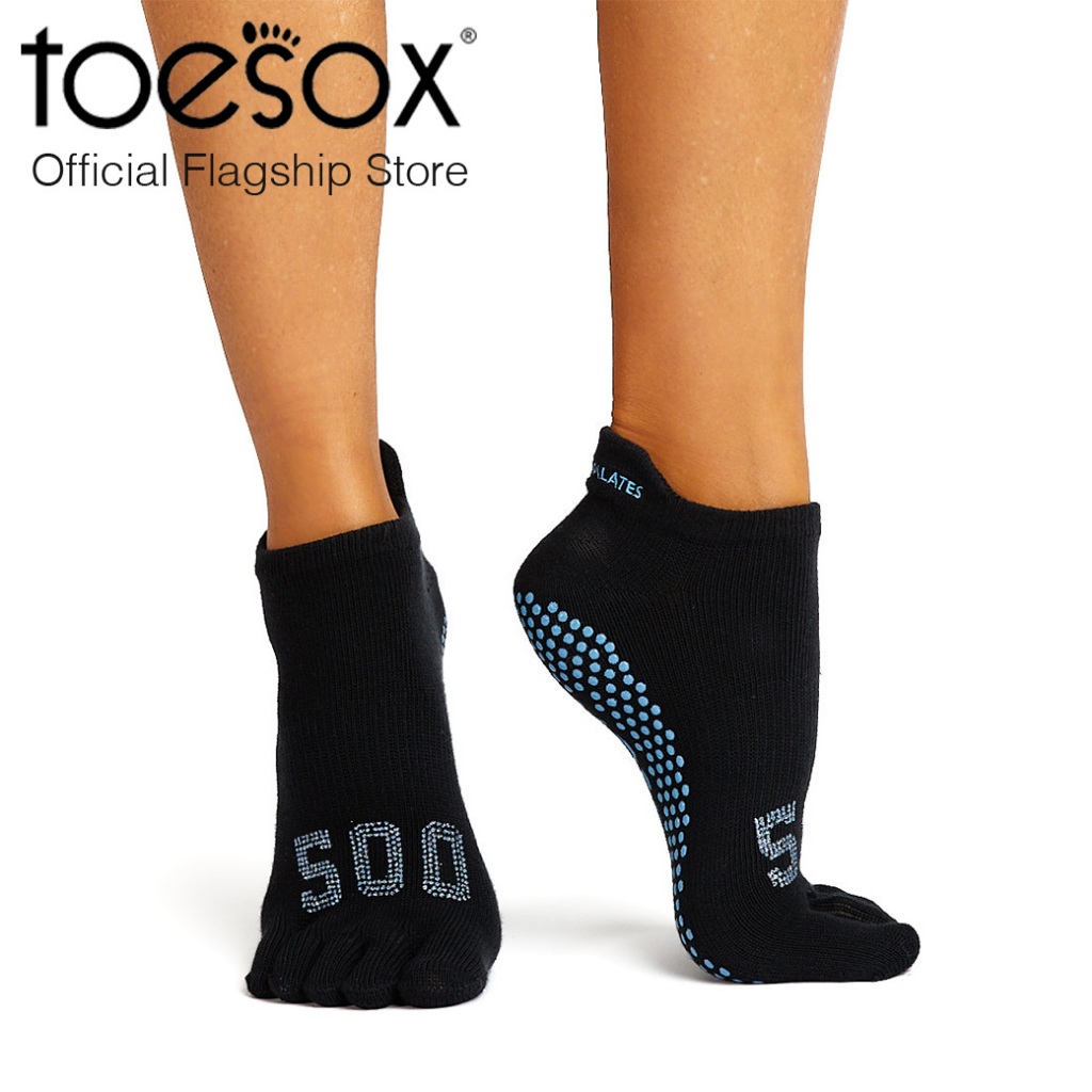 ToeSox Grip Full Toe Low Rise Blue500 ถุงเท้ากันลื่นแยกนิ้ว ปิดนิ้วเท้า ...