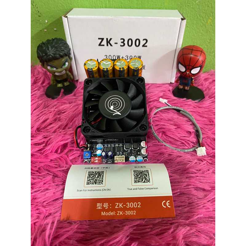 ZK 3002 **ของแท้** 100% แอมป์ขับเบส TPA3255 300W*2 DC18-50v แอมป์แยกซับ ...