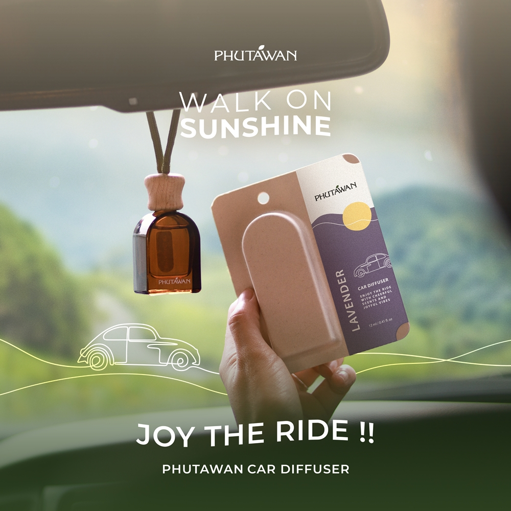 Phutawan ภูตะวัน น้ำหอมปรับอากาศ สำหรับรถยนต์ ใช้งานได้ 2 เดือน ขนาด 12 ...