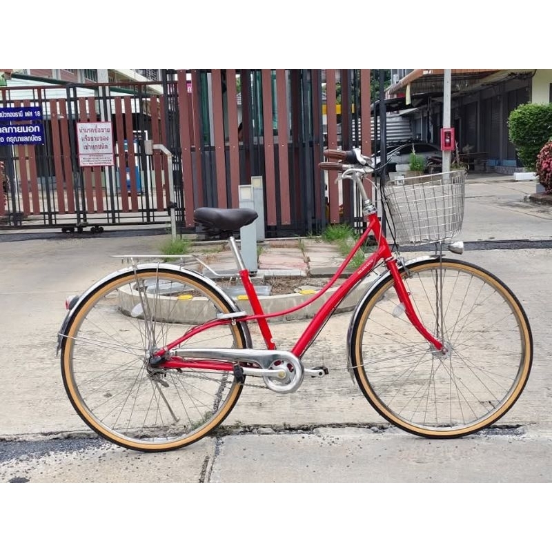 จักรยานแม่บ้าน Bridgestone lococo รุ่นยอดนิยม ทรงผ่าหวาย สวยสุดคลาสสิค เกียรดุม 3 speeds ...