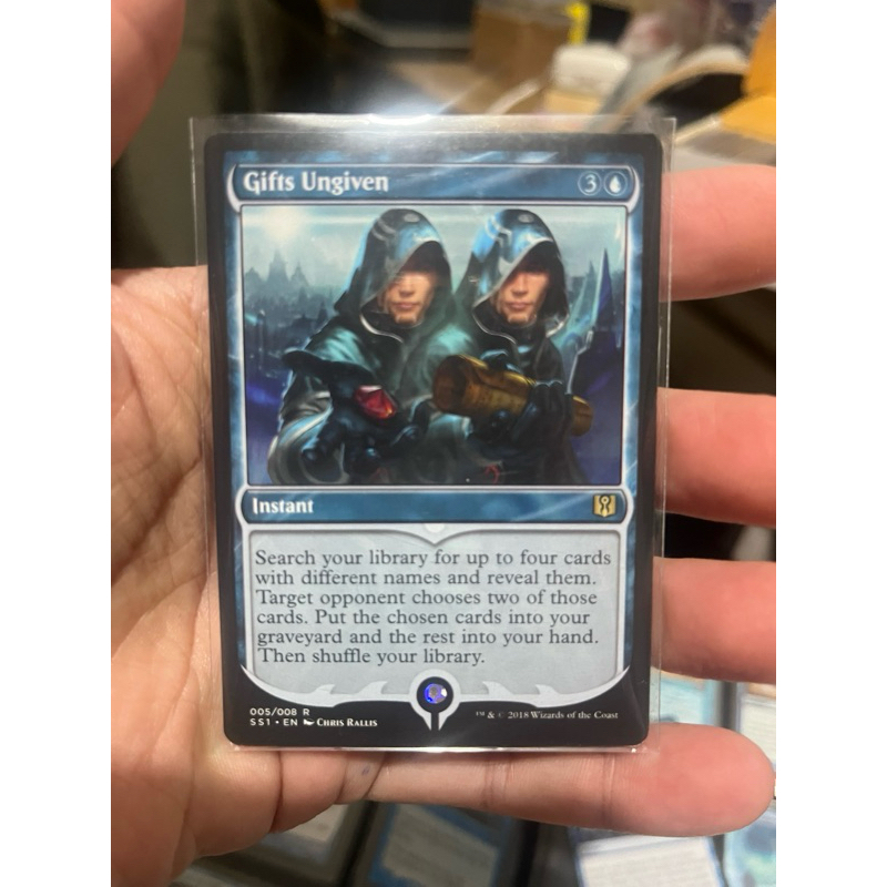 การ์ด MTG Gifts Ungiven Blue Magic the Gathering EDH รุ่น SS1 สภาพ Ex ...