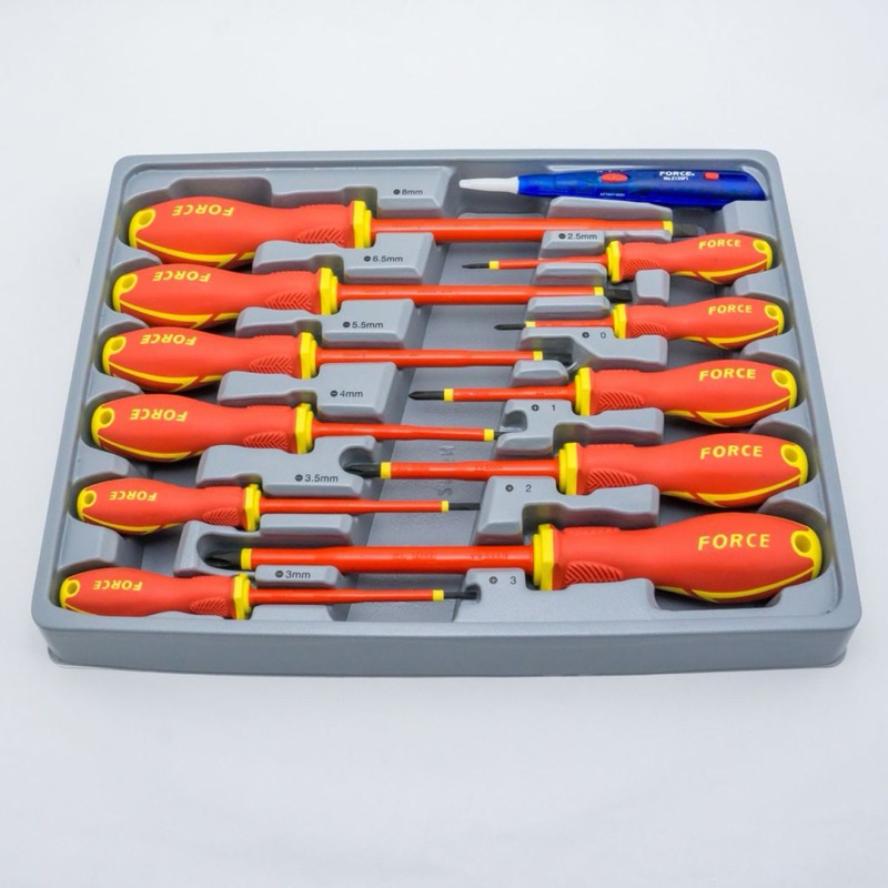 FORCE Taiwan No.2125N ไขควง ไขควงแฉก ไขควงแบน ไขควงกันไฟ 12 ชิ้น ...