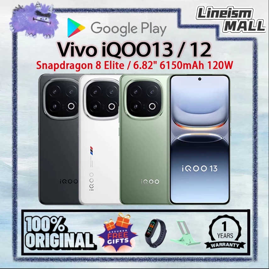 VIVO IQOO13 | Snapdragon 8 Elite Gaming Chip Q2 | 6.82" 144Hz 3168 × ...
