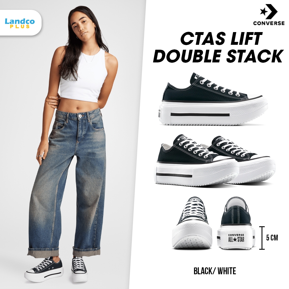 Converse รองเท้าผ้าใบ รองเท้าส้นหนา UX Chuck Taylor All Star Lift ...