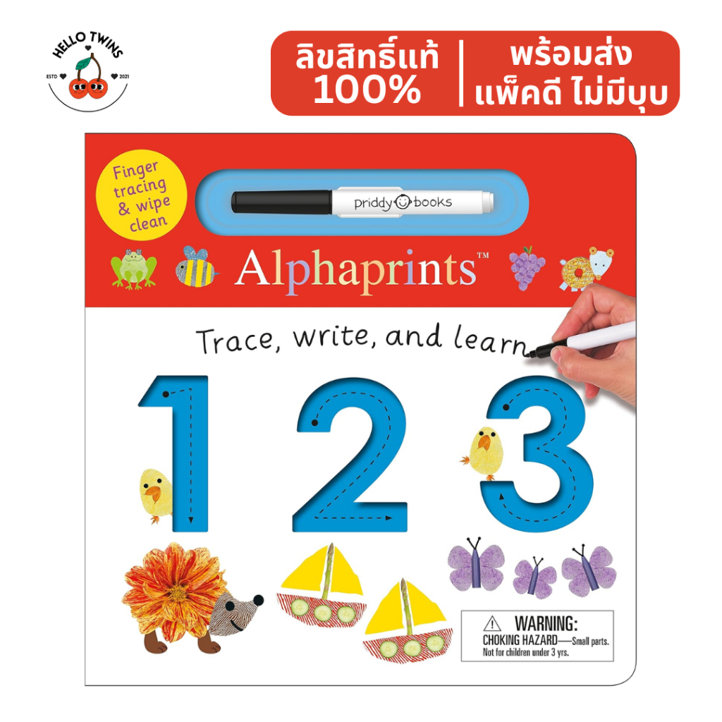 พร้อมส่ง Alphaprints : Trace, Write, and Learn 123 Finger tracing ...
