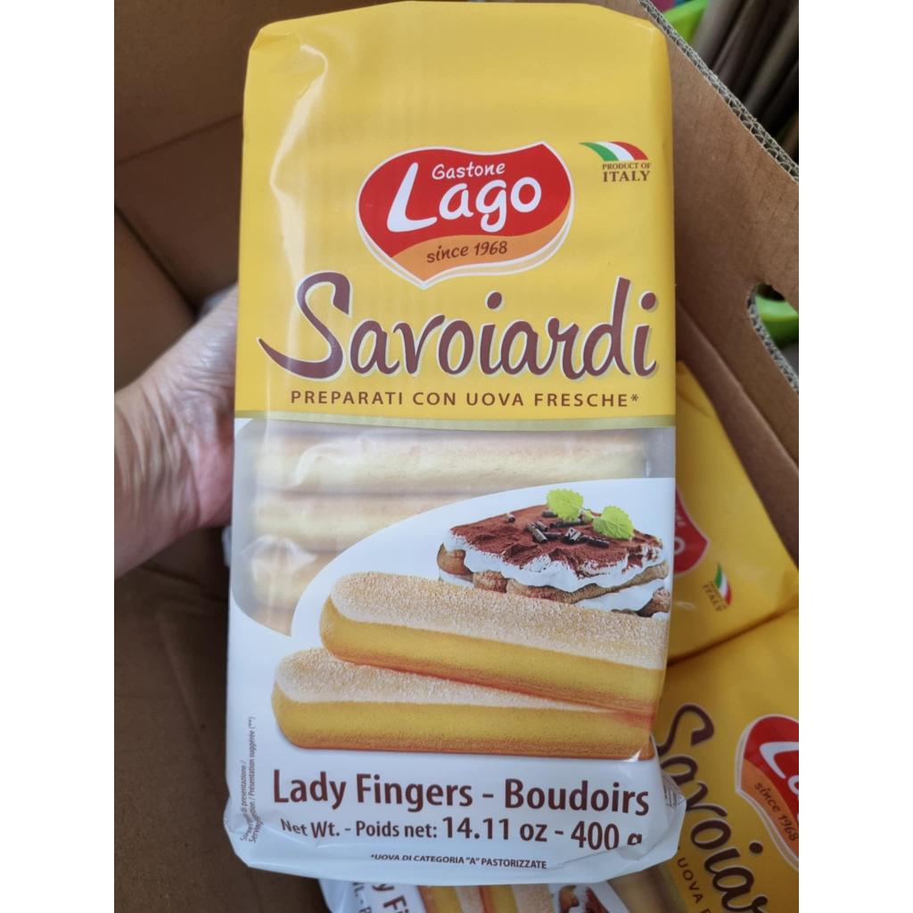 Lago Lady finger เลดี้ฟิงเกอร์ สำหรับทำทิรามิสุ ขนาด 400g (มีประมาณ 48 ...