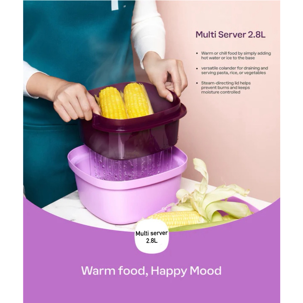Tupperware รุ่น Multi Server (1) 2.8L อุ่นในไมโครเวฟได้ | Shopee Thailand