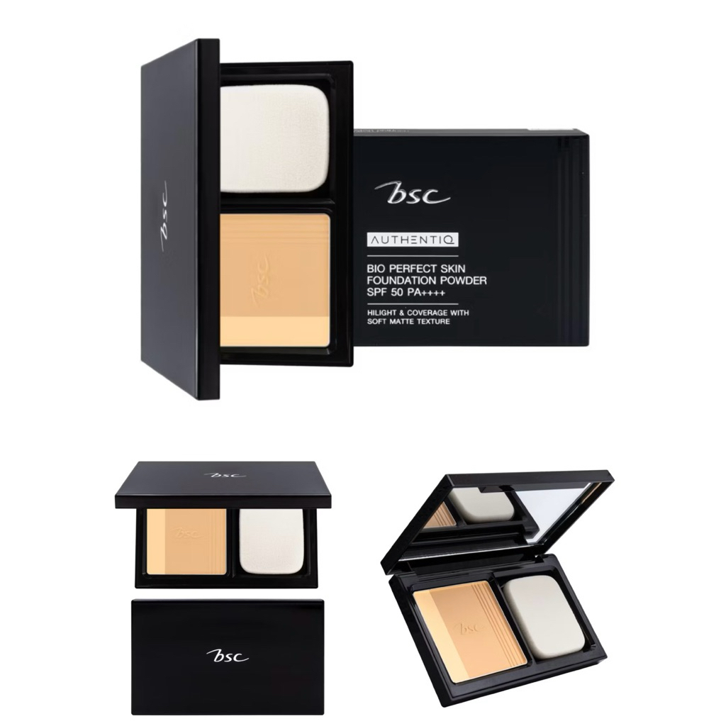 BSC AUTHENTIQ BIO PERFECT SKIN FOUNDATION POWDER SPF 50 PA++++ แป้งนุ่ม ...