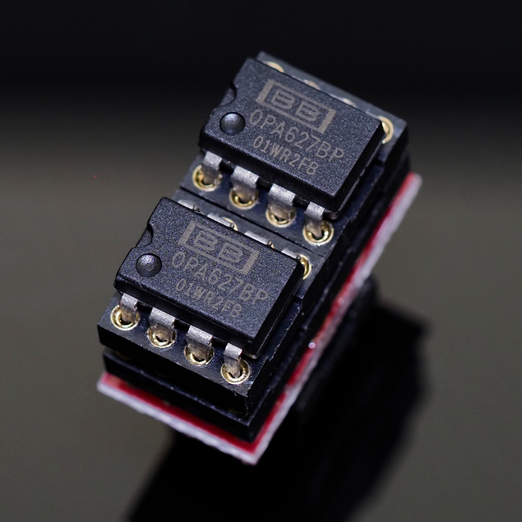 Single OP-AMP ออปแอมป์ OPA627BP ตัวถังพลาสติกผลิตที่ Korea (ขายเป็นเซ็ต ออปแอมป์2ตัว+ตัวแปลง ...