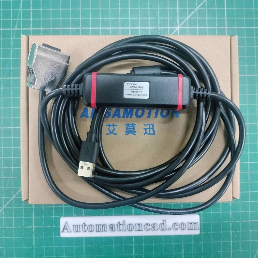 USB-CIF02 สายดาวน์โหลด PLC OMRON - FTDI Chip IC สายลิ้งค์ PLC ใช้แทน ...