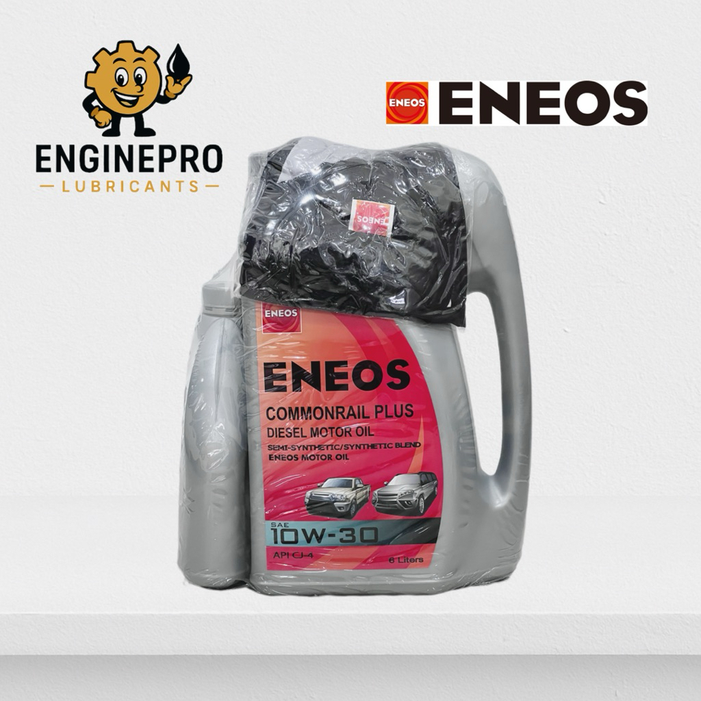 ENEOS COMMONRAIL PLUS 10W-30 น้ำมันเครื่องกึ่งสังเคาระห์ 6 ลิตร , 7 ลิตร+เสื้อ และ 8 ลิตร+เสื้อ ...