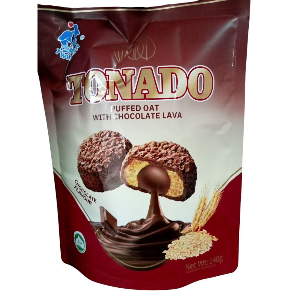 tonado ข้าวโอ๊ตพัฟราดช็อกโกแลตลาวา | Shopee Thailand