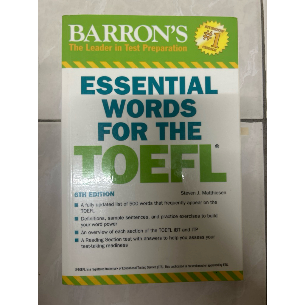 barron’s essential words for the toefl มีเขียน ไฮไลท์ 20% | Shopee Thailand