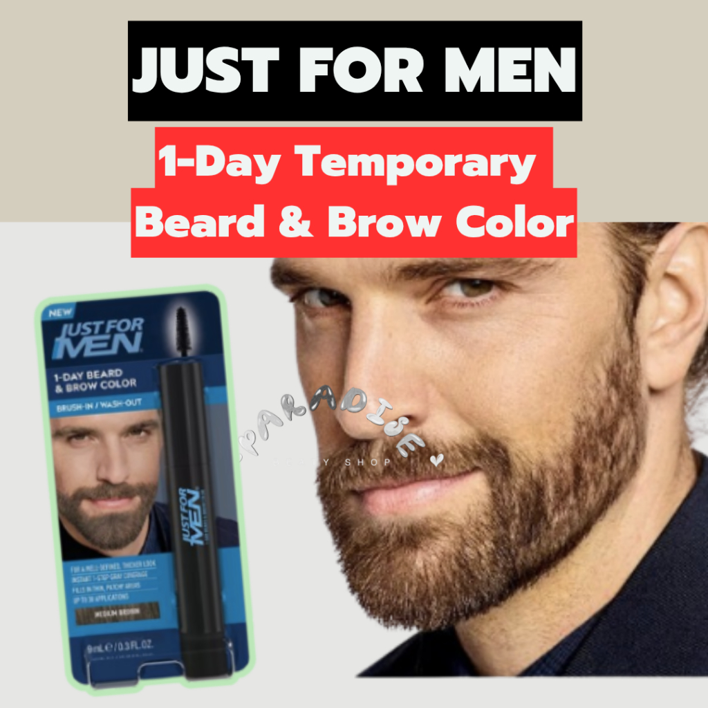 Just For Men Beard & Brow Color ย้อมหนวด/คิ้วชั่วคราว | ติดทนสูงสุด 30 ...