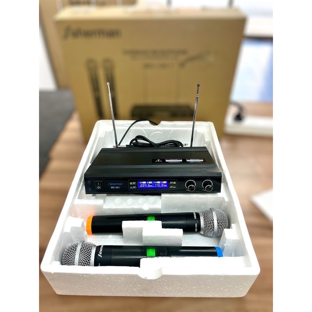 ไมค์โครโฟนไร้สาย Sherman Microphone รุ่น Mic-120 | Shopee Thailand