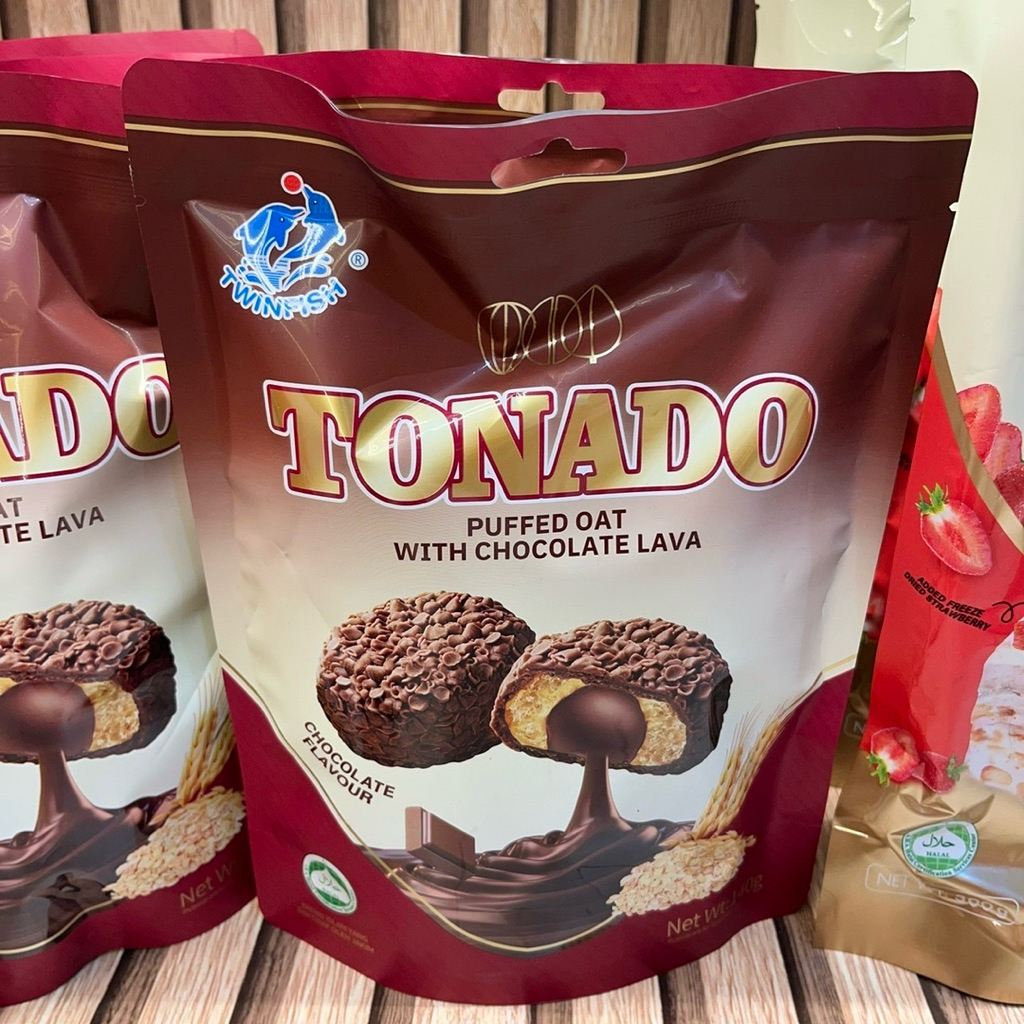 TONADO ขนมข้าวโอ๊ตพองช็อคโกแลตลาวา | Shopee Thailand