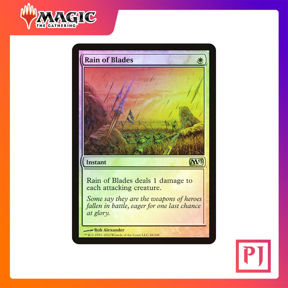 [MTG] Rain of Blades [M13] [WHITE] [UNCOM] [FOIL] [ENG] (การ์ดเมจิค ...