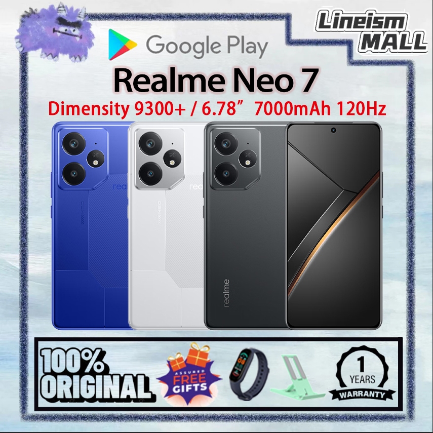 Realme Neo7 Dimensity 9300+ | แบตเตอรี่ 7000mAh | ชาร์จไว 80W | ความทนทานที่ยาวนานเป็นพิเศ ...