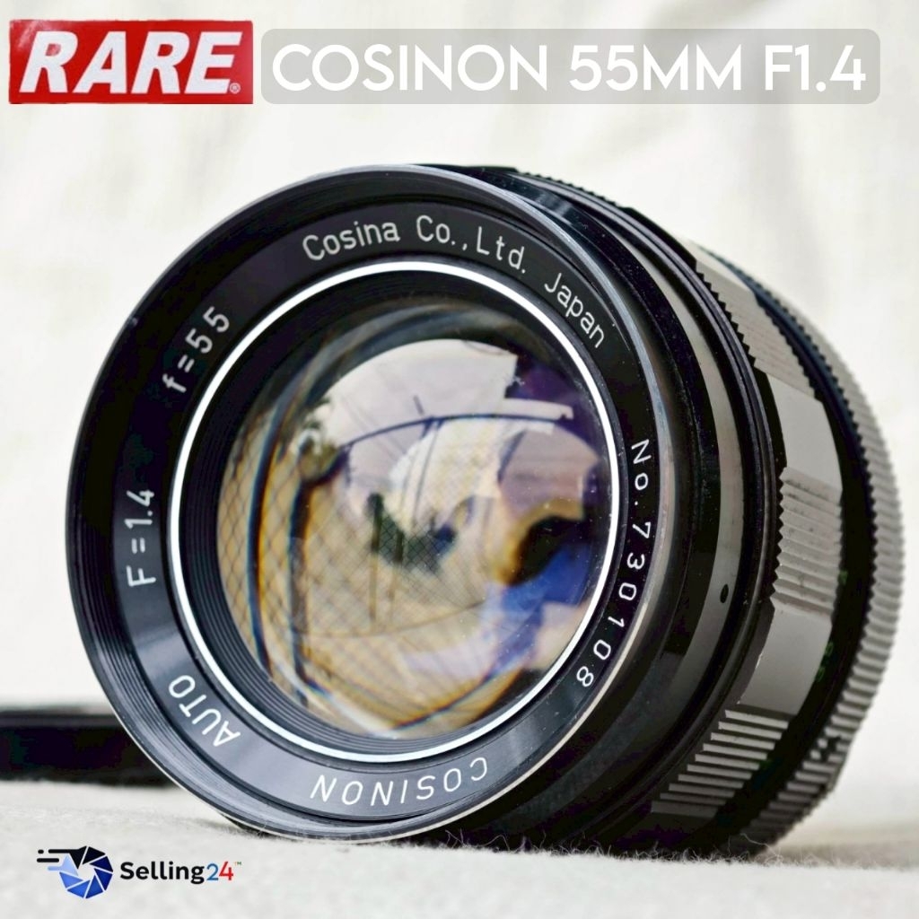เลนส์มือหมุน Cosina Cosinon 55mm f1.4(16) Prime Lens M42 Mount Swirly ...