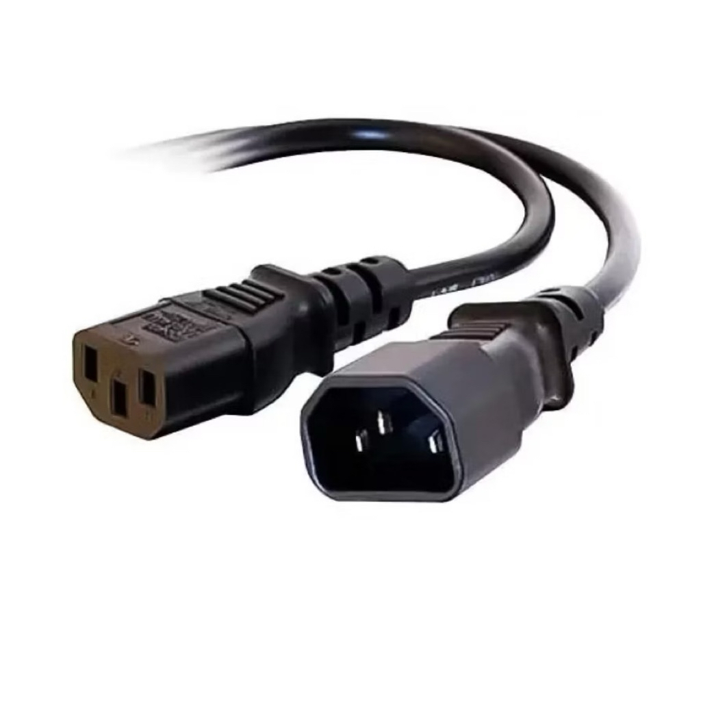 Computer Power Cord Extension C14 To C13 PDU Style Cable 1.5M/Black 10A ...