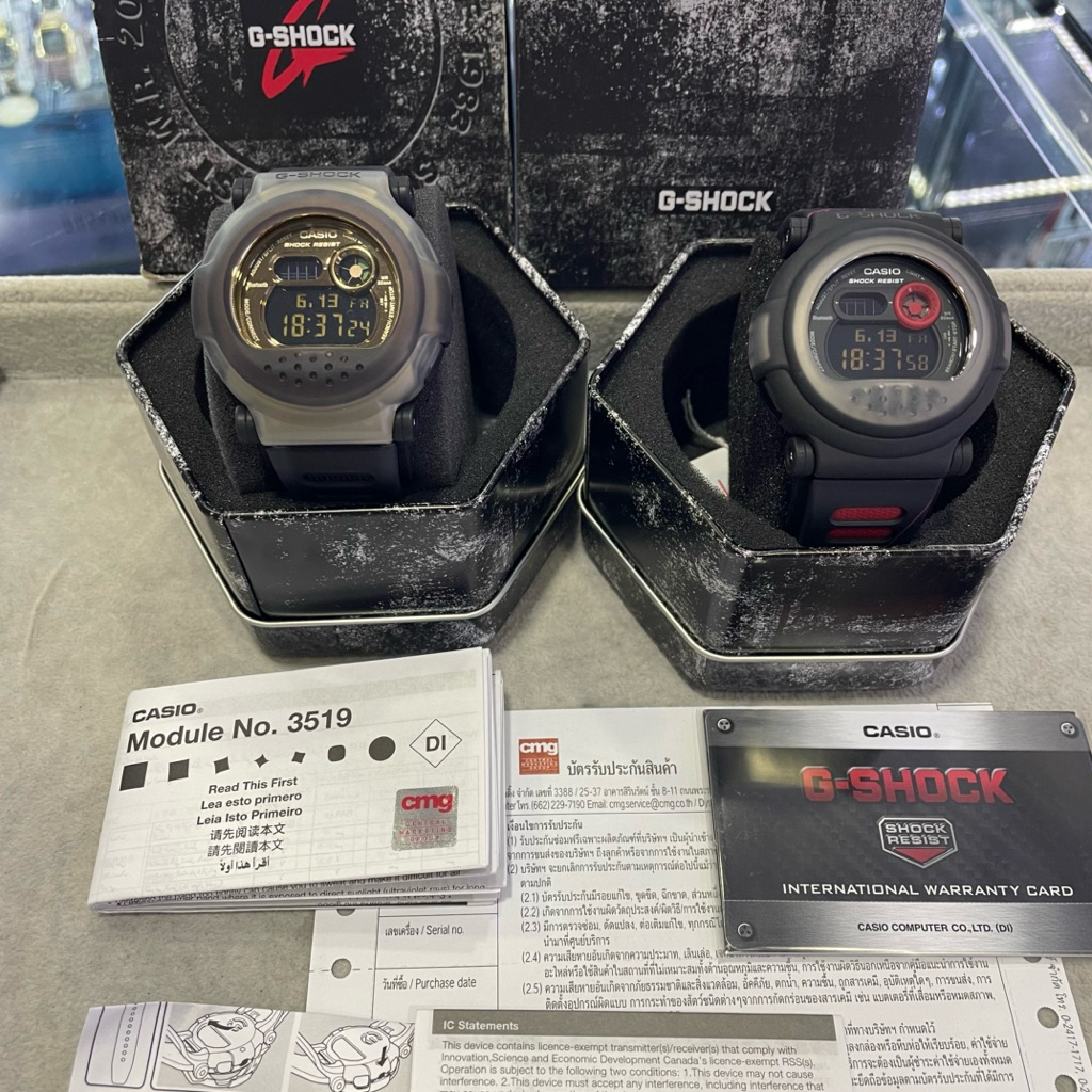 นาฬิกา casio G shock DW 001 series G-B001MVB-8DR ( ดำทอง) G-B001MVA-1DT (ดำเงิน) | Shopee Thailand