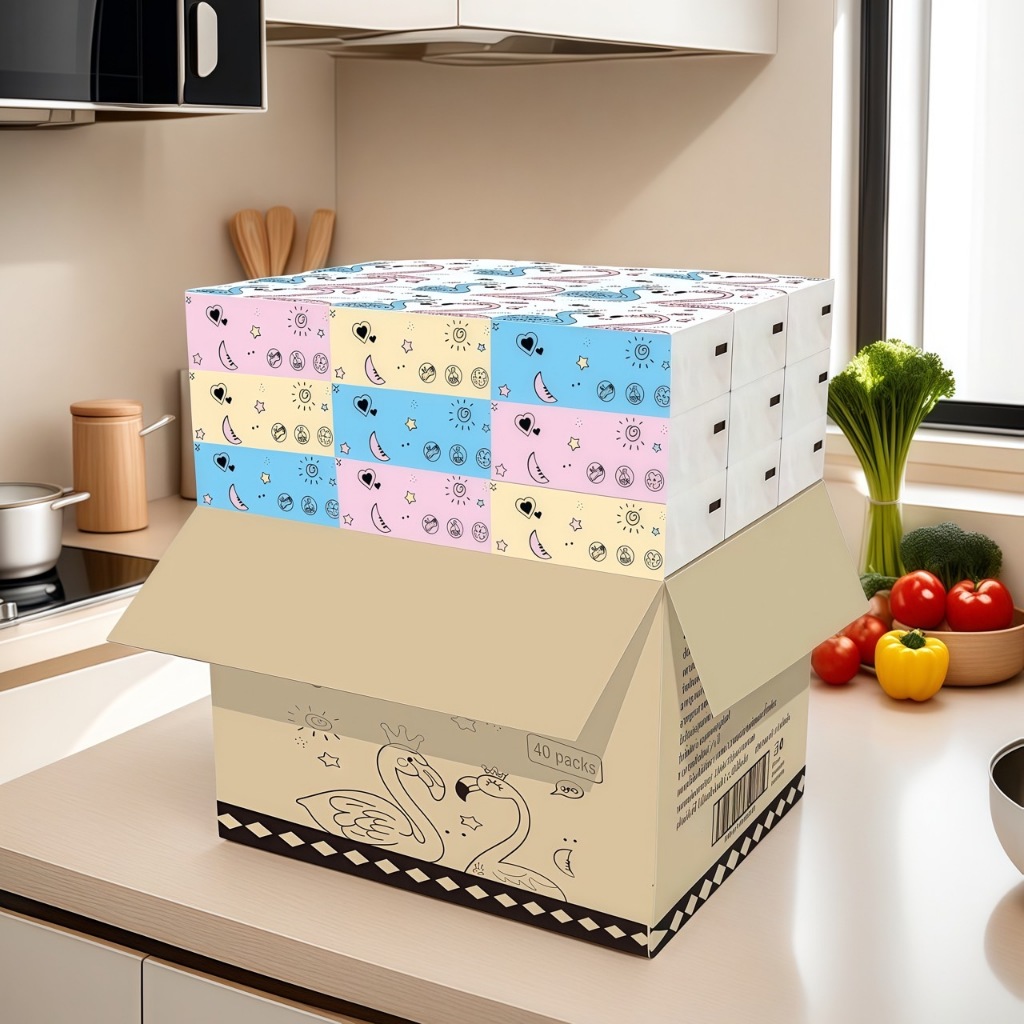 กระดาษทิชชู่ กระดาษเช็ดหน้าแบบห่อ เนื้อเนียน นุ่ม เช็ดมือ กระดาษเช็ดมือ 210แผ่น x 3ชั้น รุ่นZ137 ...