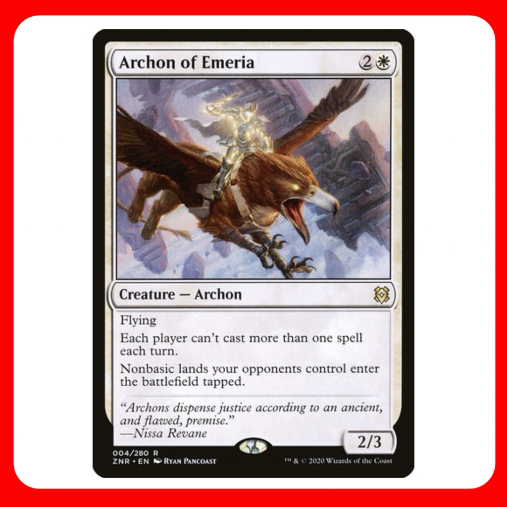 [MTG] Archon of Emeria [ZNR] [WHITE] [RARE] [NORMAL] [ENG] (การ์ดเมจิค ...