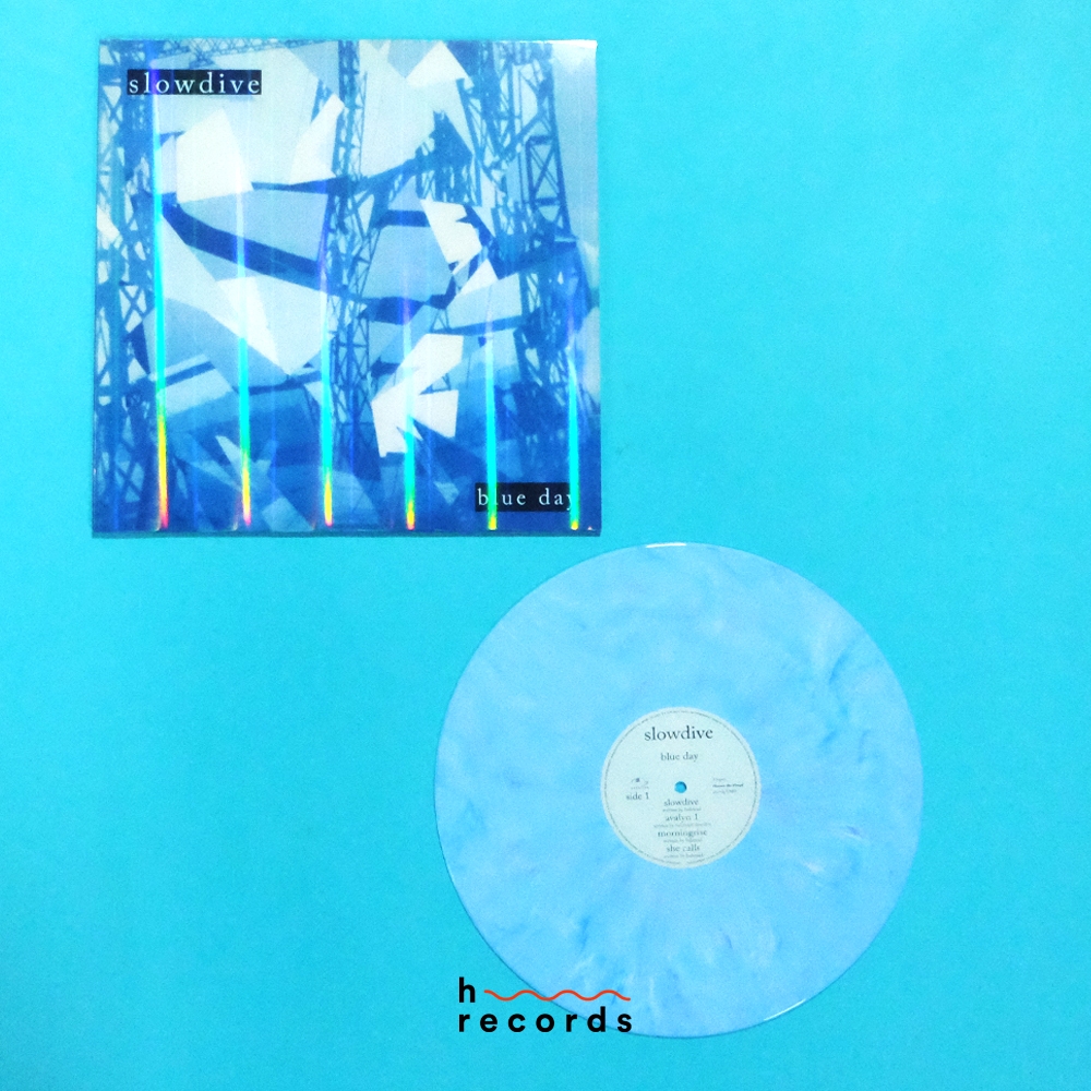 (ส่งฟรี) แผ่นเสียง Slowdive - Blue Day (Limited Blue & White Marbled ...