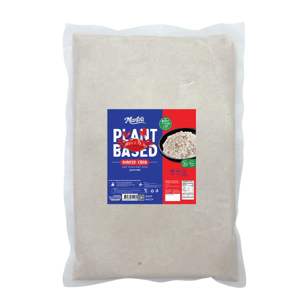 (เจ) มันตรา เนื้อปูบดจากพืช 1กก MANTRA Plant-Based Minced Crab 1KG ...