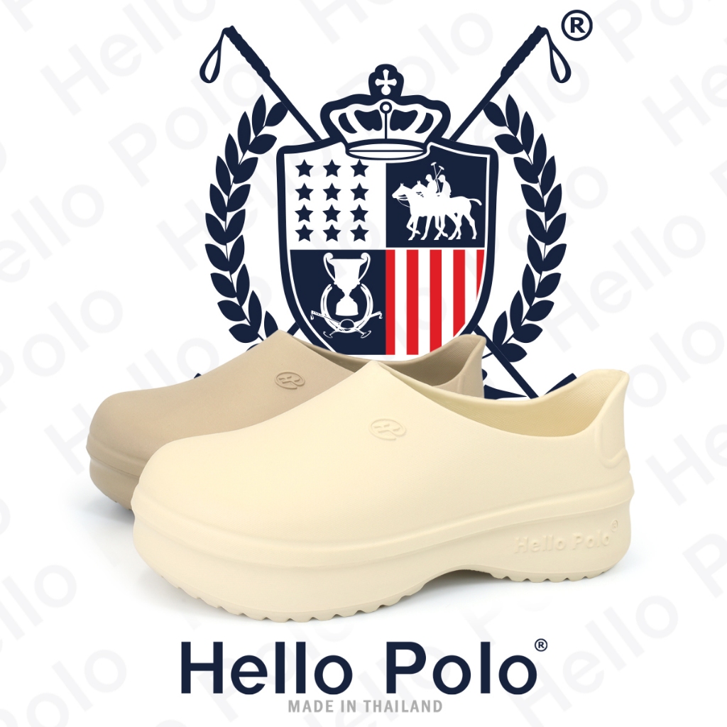 Hello Polo รองเท้าแตะผู้หญิง รองเท้าคัทชูพยาบาล ทนต่อการสึกหรอ กันลื่น ...