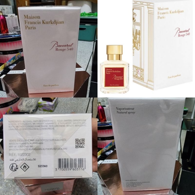 กล่องซีล MFK Baccarat rouge 540 eau de parfum 70ml Batch S23360 ...