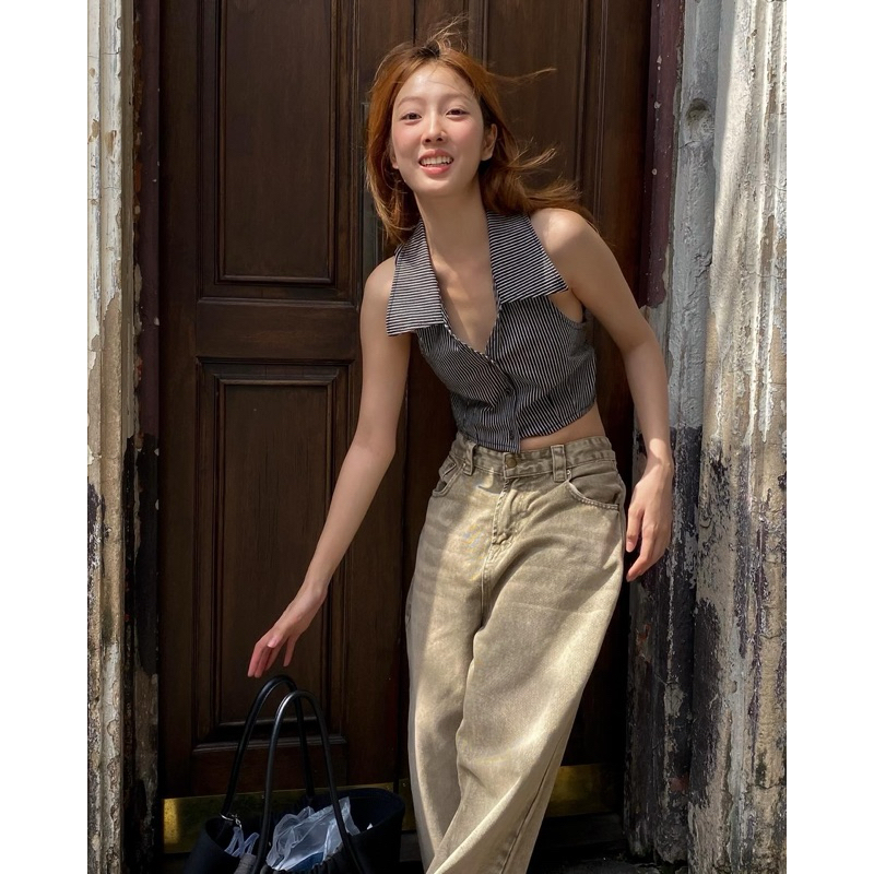 whatweartodayy.th wwtd vest shirt (denim) | Shopee Thailand