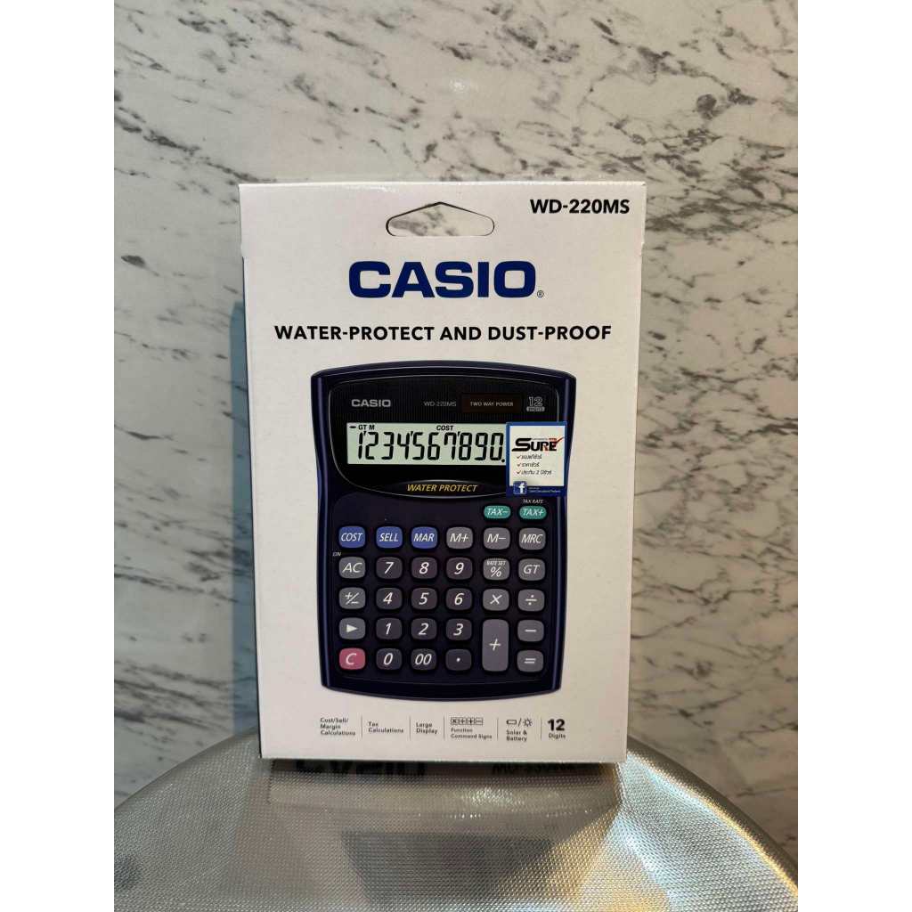 เครื่องคิดเลขกันน้ำ Casio WM-320MT / WD-320MT / WD-220MS ของแท้100% รับประกัน 2 ปี | Shopee Thailand