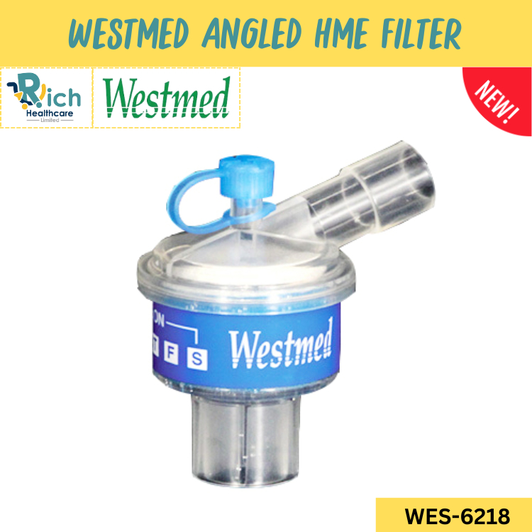 Westmed Angled HME Filter ฟิลเตอร์ดักความร้อนความชื้น พร้อมกรอง ...