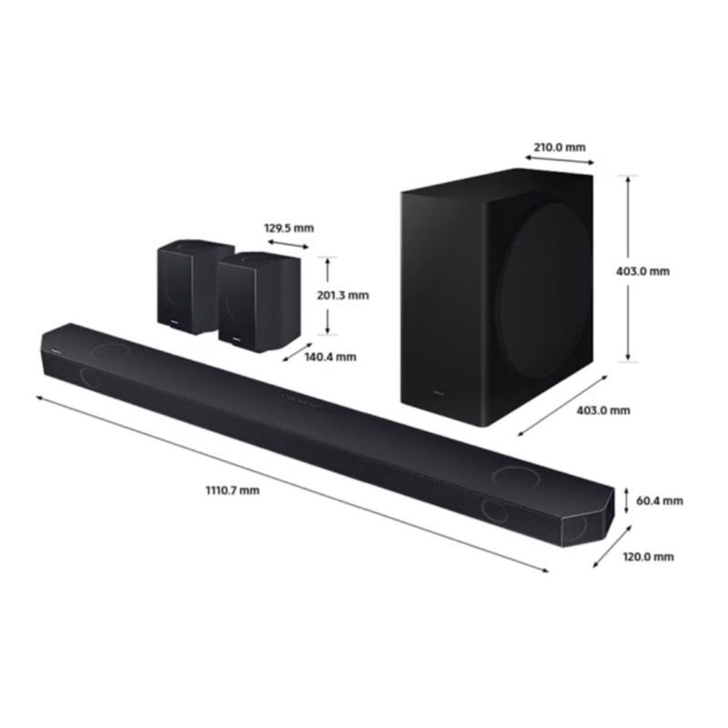 SAMSUNG Premium Q-Series Soundbar 2024 รุ่น HW-Q930D/XT ระบบเสียง 9.1 ...