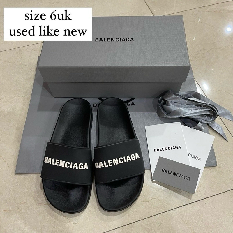 Balenciaga slide อุปกรณ์ครบหมด แท้ใบเสร็จออกช็อปEmquartier 🖤 | Shopee ...