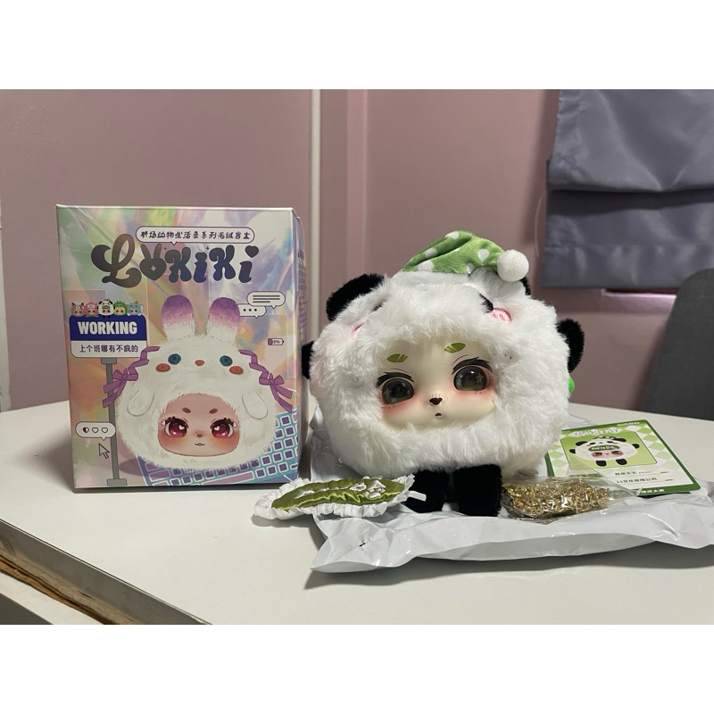 ส่งต่อ(เปิดแล้ว)lokiki plush ของแท้ (น้องแพนด้า) รุ่นมีซิป+สายกระเป๋า ...