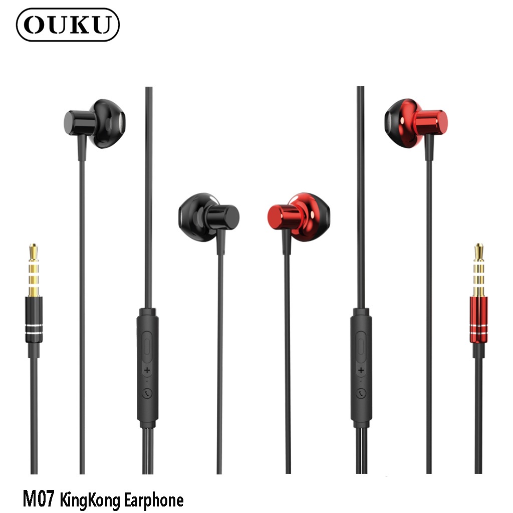 หูฟัง OUKU M07 หูฟังสมอลทอร์ค สำหรับ AUX 3.5 mm. คุยโทรศัพท์ได้ ฟังเพลง ...