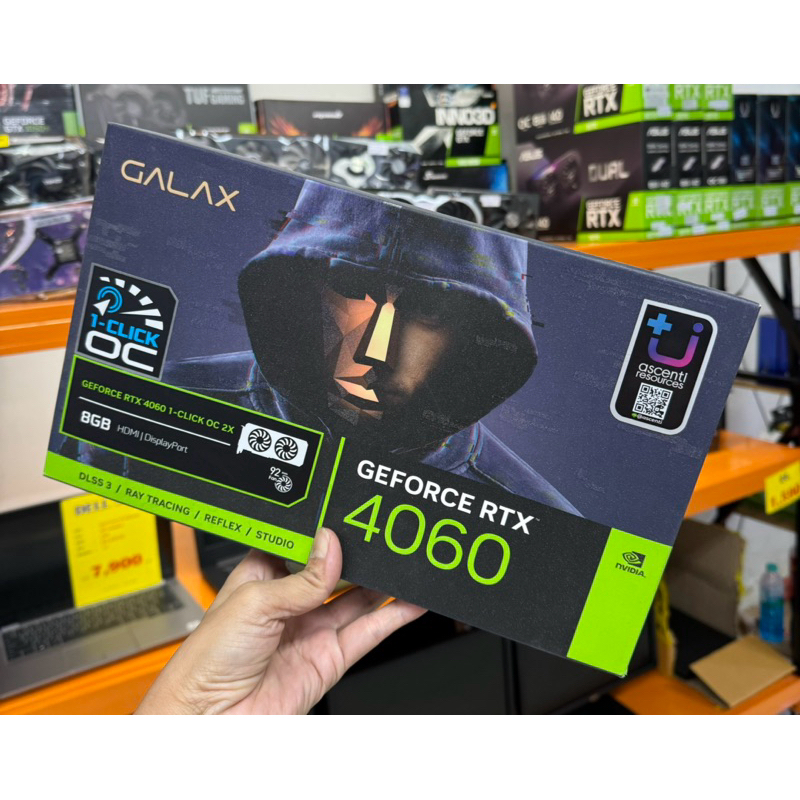 GALAX GEFORCE RTX 4060 1 -CLICK OC 2X - 8GB GDDR6 (ภาพถ่ายจากสินค้าจริง ...