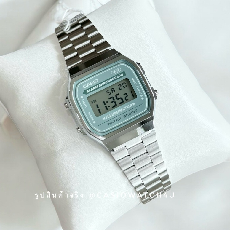 CASIO นาฬิกาข้อมือดิจิตอล ของแท้ เครื่องศูนย์ CMG รุ่น A168WA-3A รุ่น ...