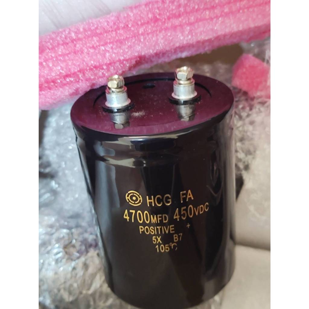 4700UF 450V C4700UF 450VDCแบบขันสกรู(แพ็ค1ตัว)คาปาซิเตอร์อย่างดี7 ...