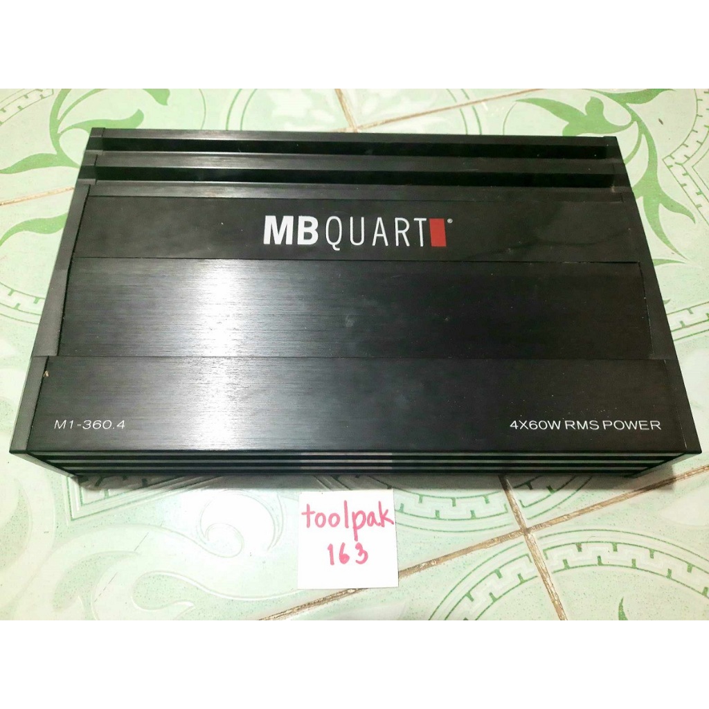 MB Quart M1-360.4 แอมป์ 4 CH คลาส AB มือสอง คุณภาพเสียงดีมาก | Shopee Thailand