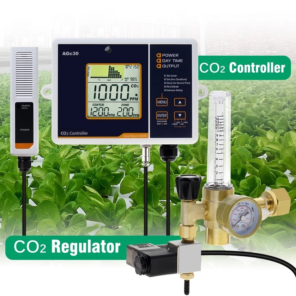 ใหม่ Co2 Controller เครื่องวัดและควบคุมก๊าซคาร์บอนไดออกไซด์ CO2 Monitor ควบคุมการเปิด-ปิด ...