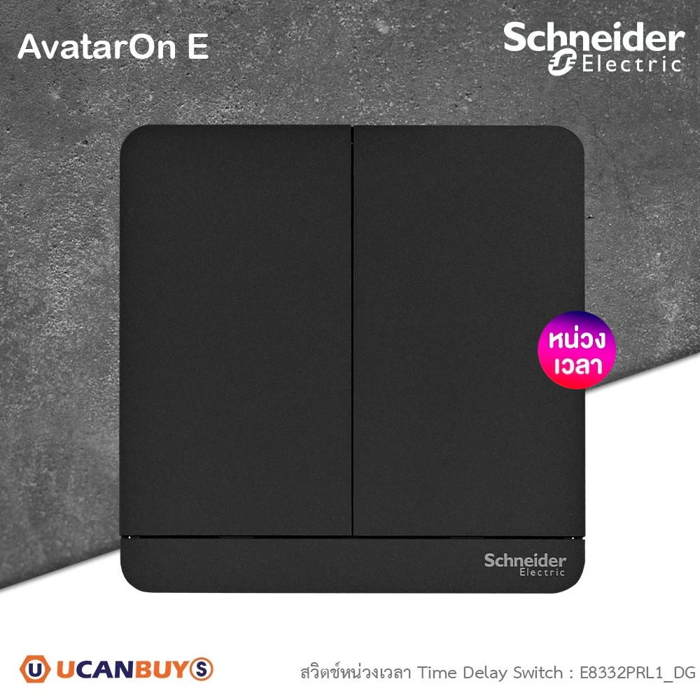 Schneider Electric E8332PRL1_DG สวิตช์หน่วงเวลา 2 time delay switch, 4 ...
