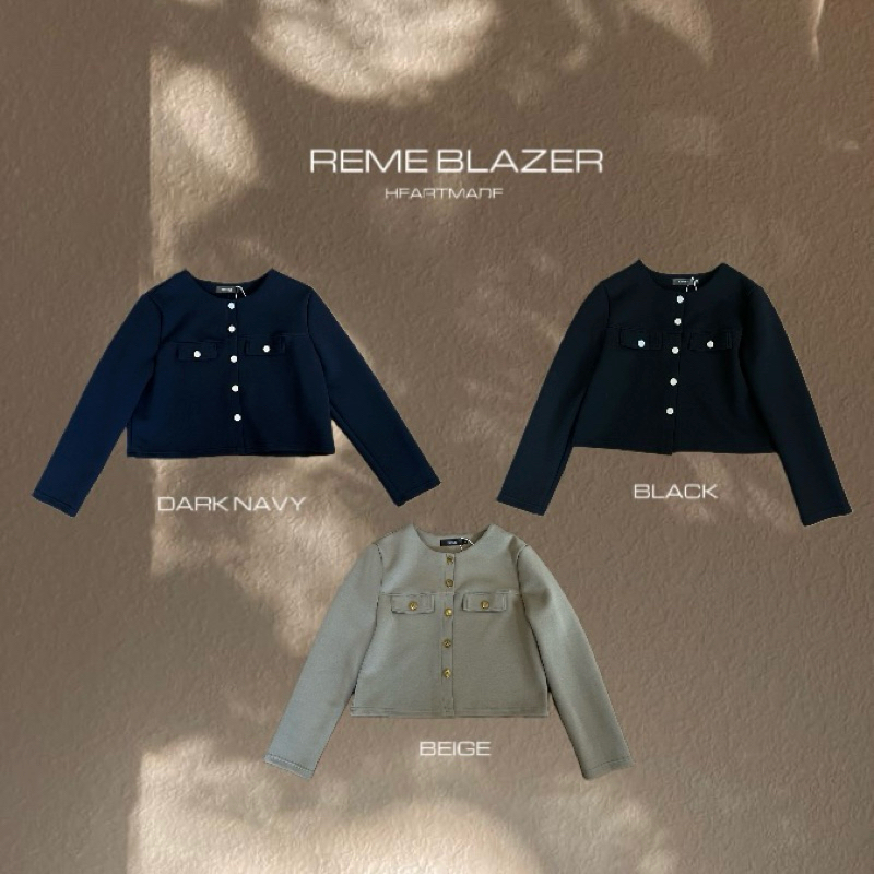 REME BLAZER—HM(ลด30%เหลือ385.-)เบลเซอร์กระดุมหน้ายาวดีเทลกระดุมปั๊มHM🫧 ...