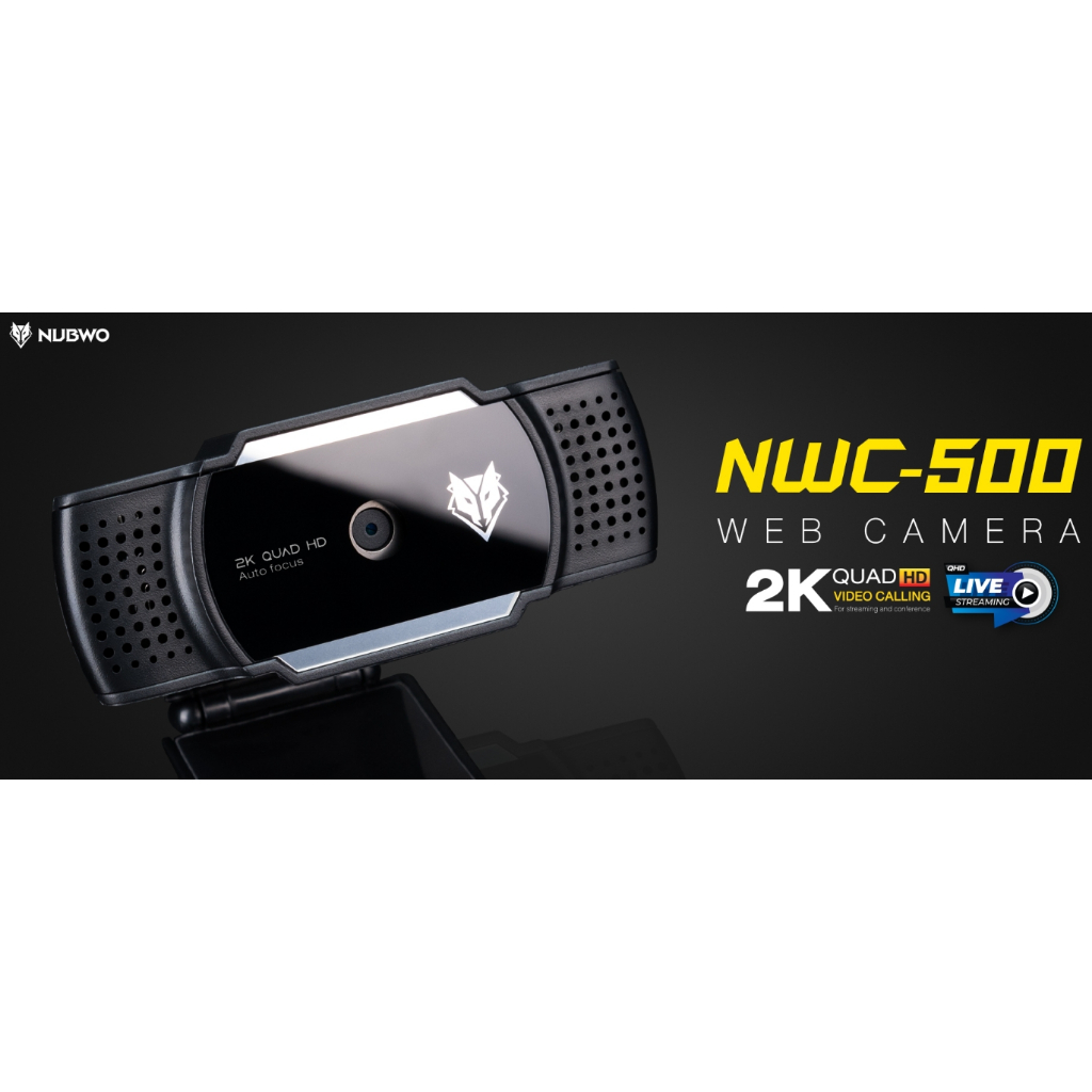 (ลดโล๊ะสตอค) กล้องเว็บแคม Nubwo NWC-500 & NWC-590 & WB-401 & WB-402 Webcam 2K มีไมค์ในตัว ประกัน ...