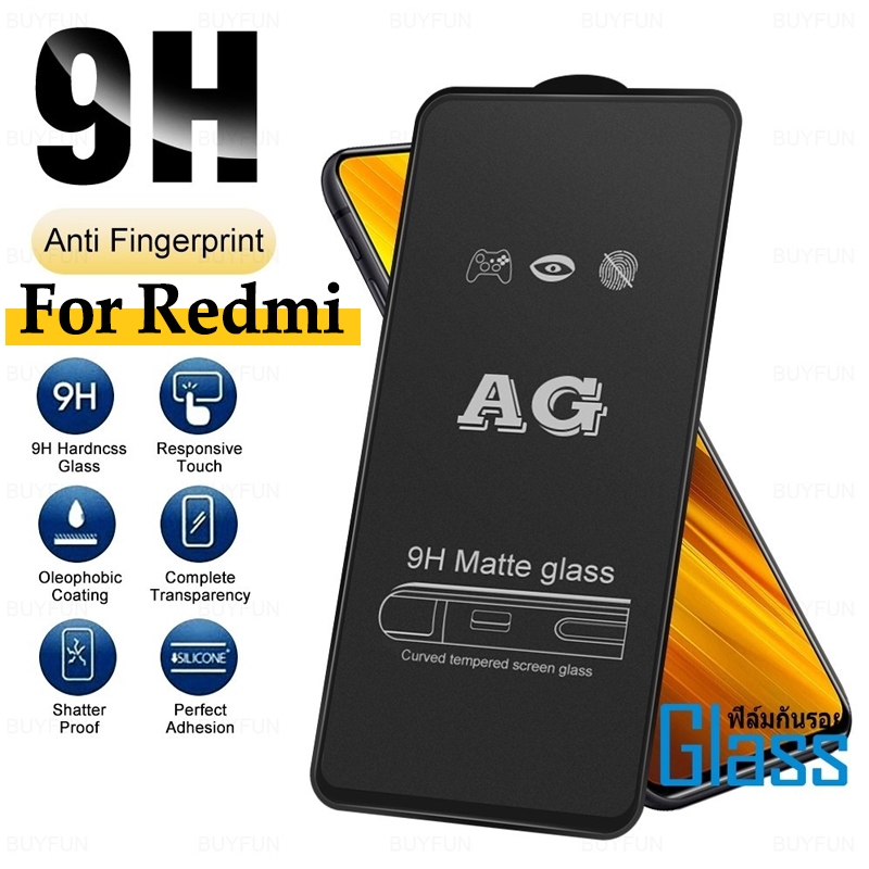 AGฟิล์มกระจกด้านสำหรับ Redmi Note 13 Pro 13C Note 11 10 9 8 Pro 12 Pro Max Redmi A3 9A 10C 10A ...