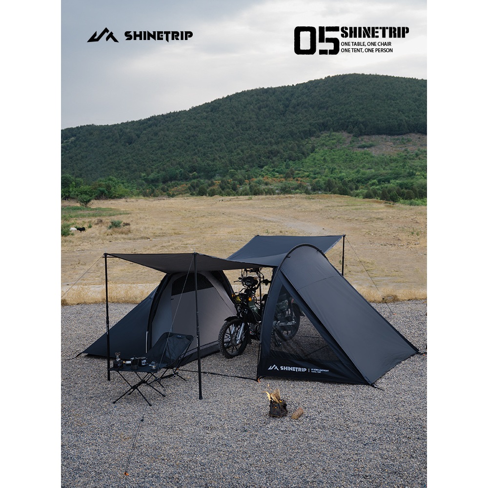 ShineTrip เต็นท์นอน 2 ห้อง Double Tunnel Tent | Shopee Thailand