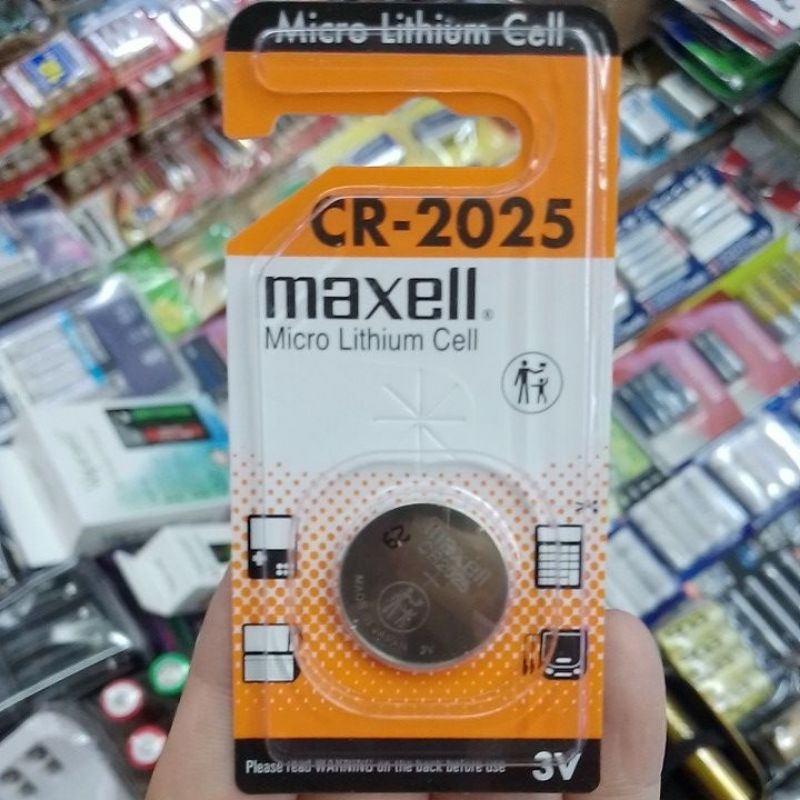 (แพคเดี่ยว) ถ่าน Maxell CR2025 Lithium 3V จำนวน1ก้อน ของใหม่ ของแท้ ...